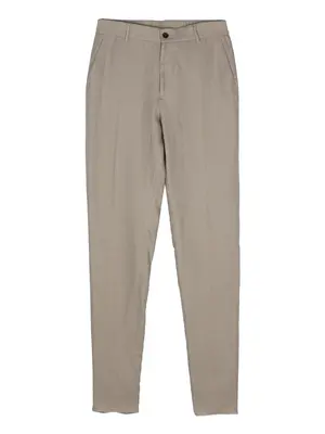 Peserico Linen Tapered Trousers - Green