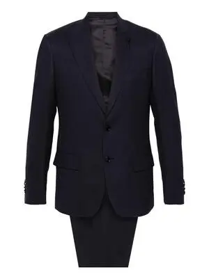 LARDINI Single-breasted Wool Suit - Blue