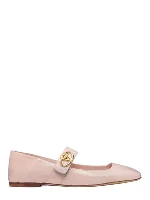 Valentino Garavani Vlogo Locker Mary-jane Ballerinas - Pink