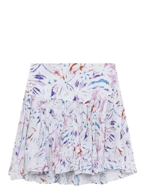 IRO PARIS IRO Floral-Print Draped Mini Skirt