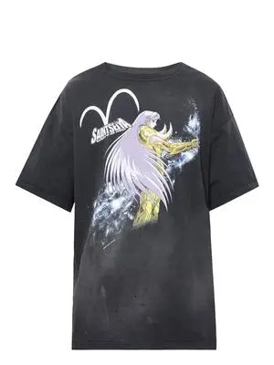SAINT MXXXXXX Mu-print T-shirt - Black