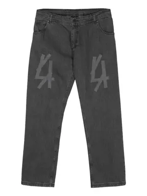44 LABEL GROUP Skyscraper Straight-leg Jeans - Grey