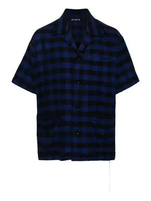 MASTERMIND WORLD Checked Cotton Shirt - Black