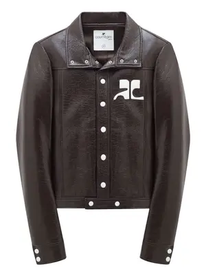 COURREGES Reedition Vinyl Jacket - Brown