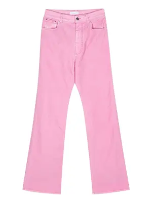 Rabanne Mid-rise Straight-leg Trousers - Pink