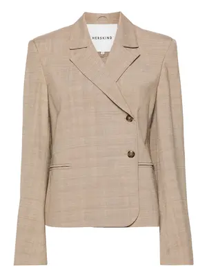 HERSKIND Pli Single-breasted Blazer - Neutrals