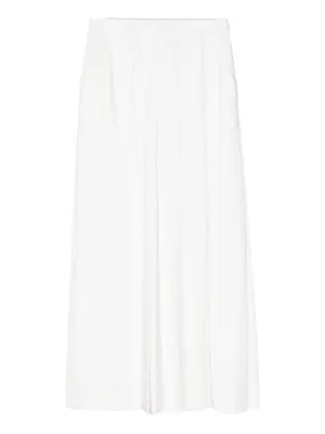 JUUN.J Pleated Wide-leg Trousers - White