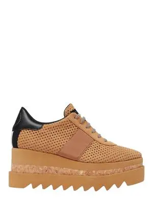 Stella McCartney Sneak-Elyse Platform Sneakers Camel