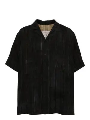 ZIGGY CHEN Striped Linen Shirt