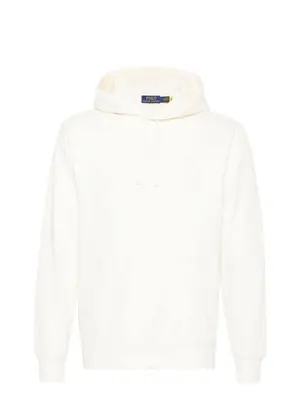 Polo Ralph Lauren Polo Pony-embroidered Cotton Hoodie - Neutrals