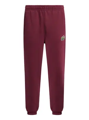 Lacoste Lacoste Logo-Patch Organic Cotton Track Pants Red