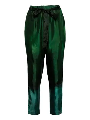 Masnada Colour-block Tapered Trousers - Green