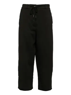 Masnada Panelled Straight-leg Trousers - Black