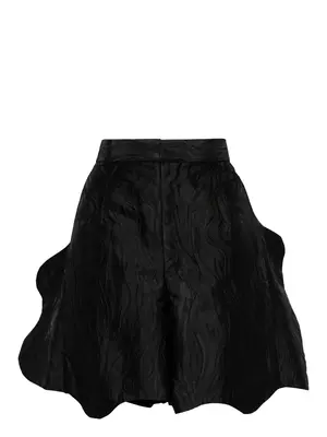 Toga Wave-jacquard Shorts - Black
