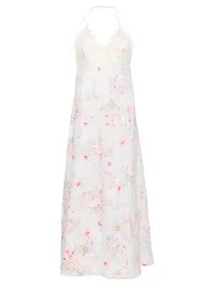 Zimmermann Halliday Floral-print Maxi Dress - Blue