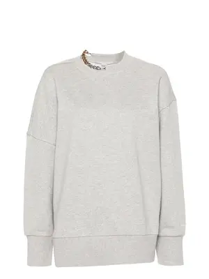 Stella McCartney Chain-link Mélange Sweatshirt - Grey