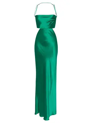MICHELLE MASON Michelle Mason Silk Maxi Dress