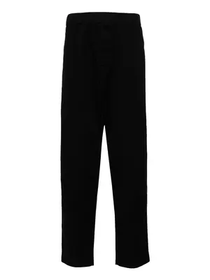 CASEY CASEY Cotton Straight-leg Trousers - Black