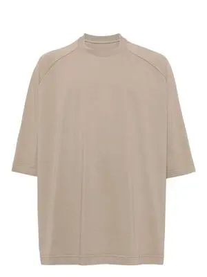 CASEY CASEY Big Rag Cotton T-shirt - Brown