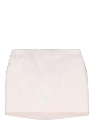 Sportmax Double-layer Silk Miniskirt - Pink