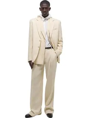 Helmut Lang Classic Linen Blazer - Summer Sand