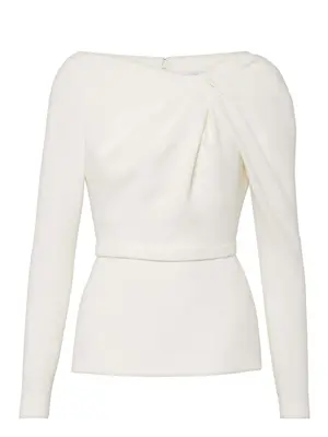 Safiyaa Manya Crêpe Top - White