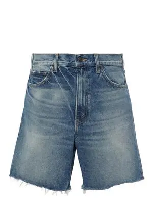 NILI LOTAN Russel Low-rise Denim Shorts - Blue