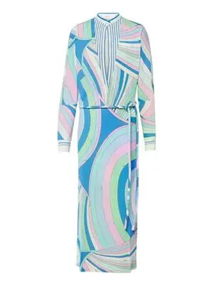 Emilio Pucci Layered Belted Tunic - Blue