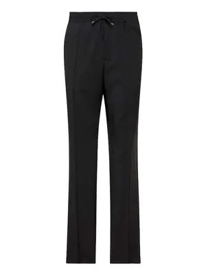 Valentino Garavani Wool And Mohair Slim Pants - Black