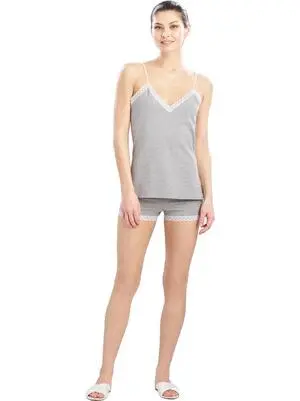 Natori Bliss Cotton Cami - Grey