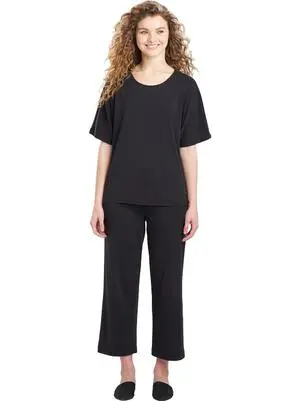 Natori Natori Ease Boat Neck Top Black