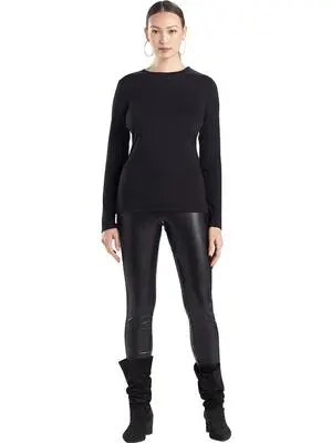 Natori Layering Jersey Long Sleeve Top Black