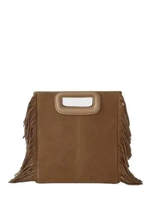 Maje Fringed M Bag - Gold