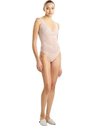 Natori Dragon Lace Bodysuit - Natural