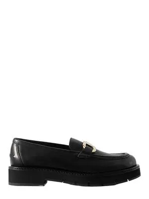 FERRAGAMO Maryan Leather Loafers - Black