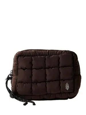 Free People Quilted Mini Case Choco
