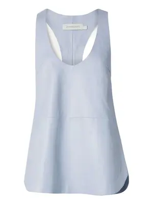 Zimmermann Zimmermann Natura Leather Tank Lilac