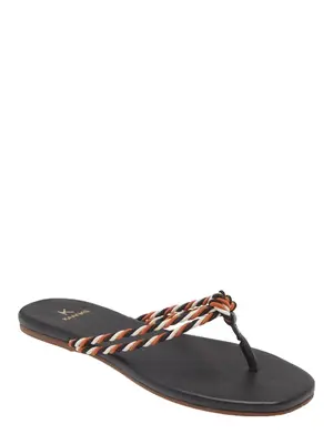 Kaanas Litibuan Corded Flip Flop - Navy Multi