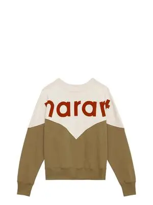 MARANT ETOILE Houston Sweatshirt Ecru/dark Khaki