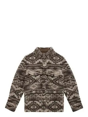 Isabel Marant Kervon Graphic Jacket - Dark Brown
