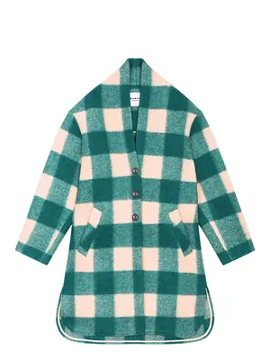 MARANT ETOILE Gabriel Wool Coat Green