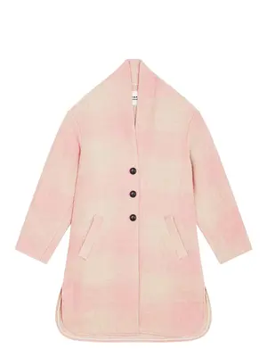MARANT ETOILE Gabriel Wool Coat Light Pink
