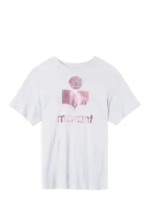MARANT ETOILE Zewel Tee-Shirt Pink/white