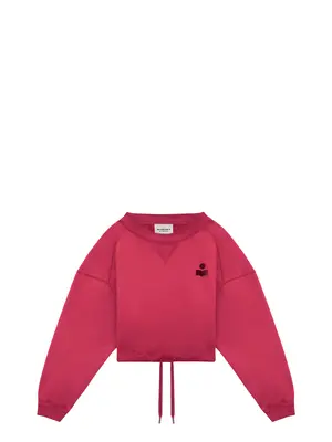 Isabel Marant Étoile Marant Étoile Margo Cotton Sweatshirt Raspberry