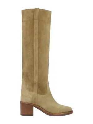 Isabel Marant Seenia Knee High Boots Taupe