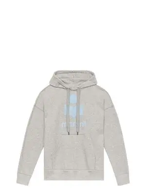 Isabel Marant Cotton Hoodie - Gray/ice Blue