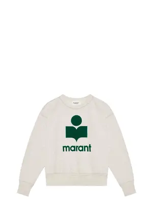 MARANT ETOILE Marant Étoile Mobyli Sweatshirt Ecru/emerald