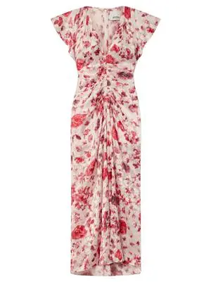 Isabel Marant Étoile Lyndsay Printed Dress - Ecru/pink