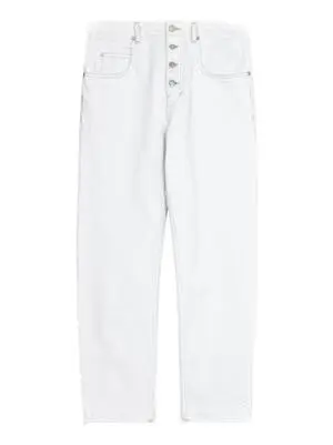MARANT ETOILE Belden Straight Leg Jeans - White