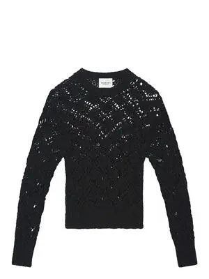 MARANT ETOILE Joey Crochet Sweater - Black